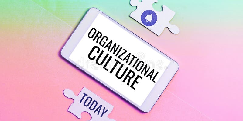 Text Caption Presenting Organizational Culture. Internet Concept the ...