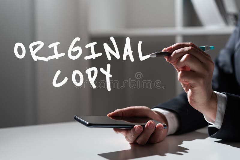 Text Caption Presenting Original Copy. Business Overview Main Script ...