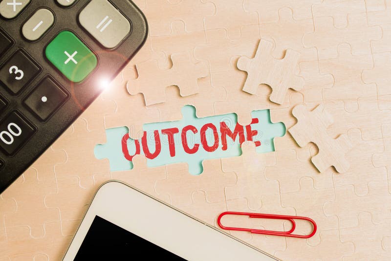 Text Caption Presenting Outcome. Internet Concept the Final Result of ...