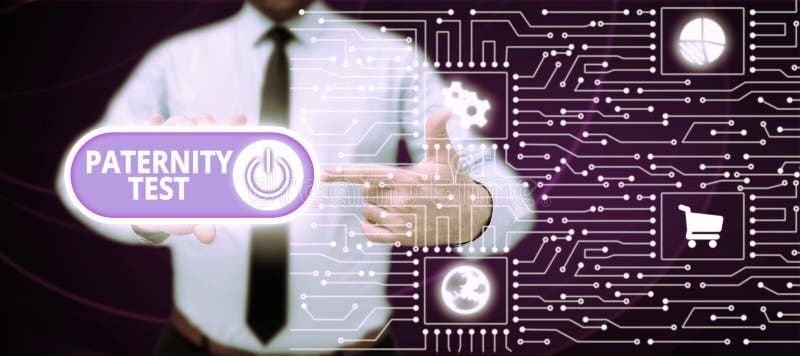 Text Caption Presenting Paternity Test. Concept Meaning a Test of DNA ...