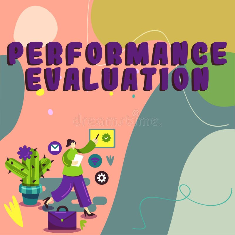 Text Caption Presenting Performance Evaluation. Business Showcase the ...