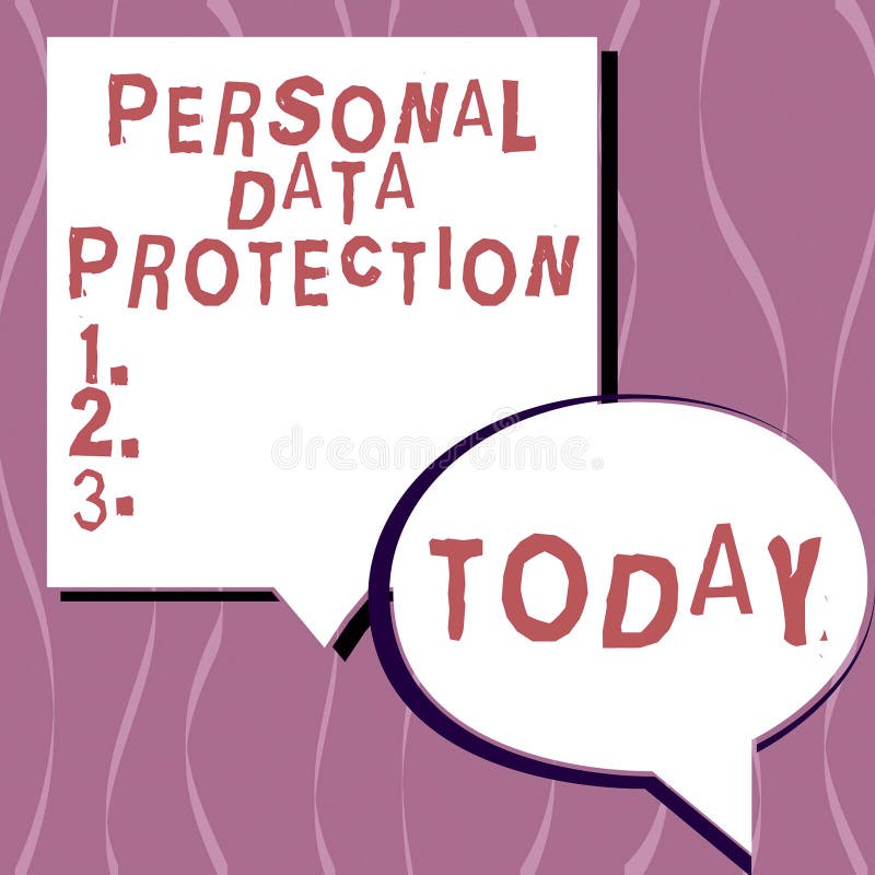 Text Caption Presenting Personal Data Protection. Conceptual Photo ...