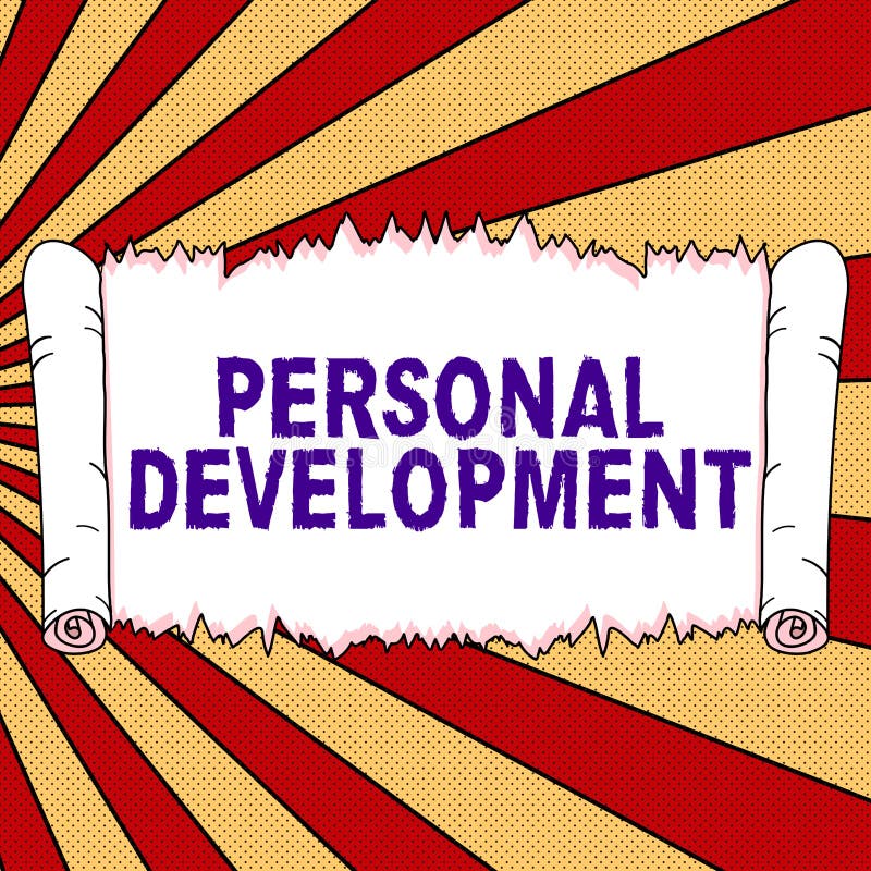 Conceptual Display Personal Development. Business Approach Process of ...