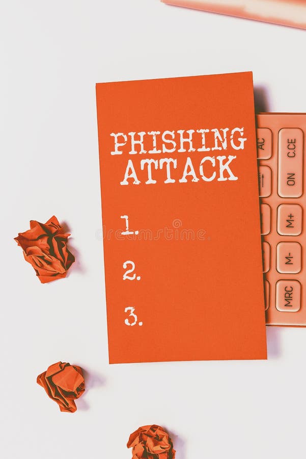 Text Caption Presenting Phishing Attack. Internet Concept Attempt To ...
