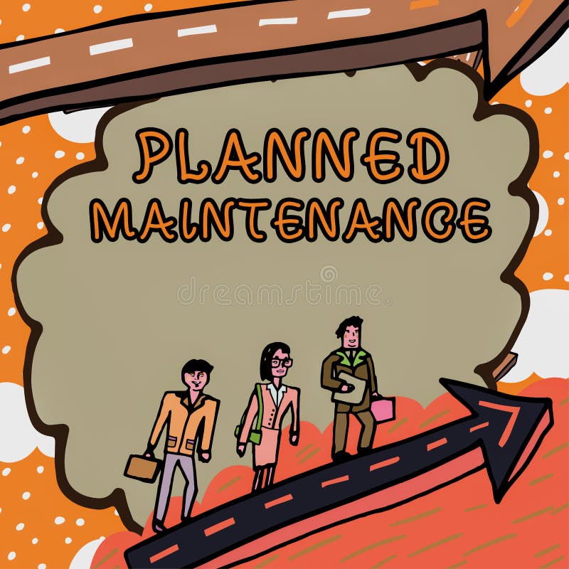 Text Caption Presenting Planned Maintenance. Business Concept Check Ups ...