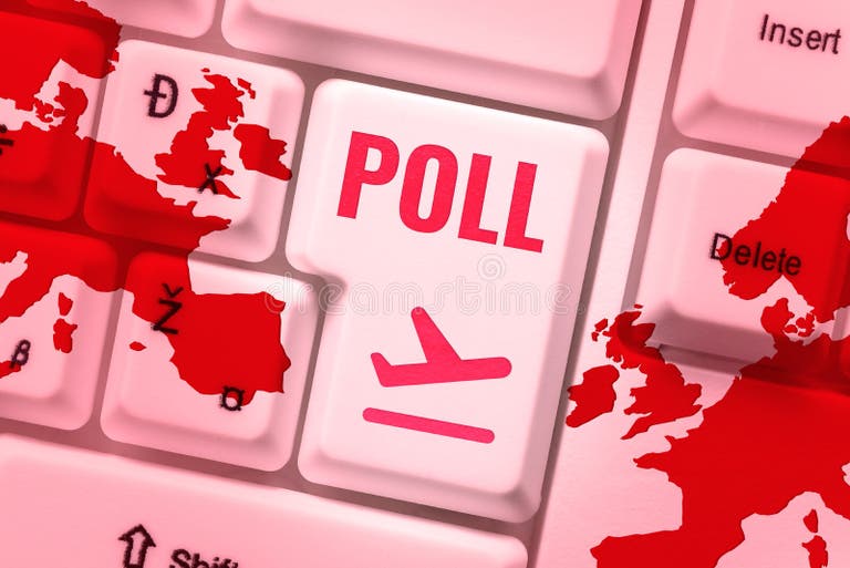 Text Caption Presenting Poll. Concept Meaning Record of the Number of ...