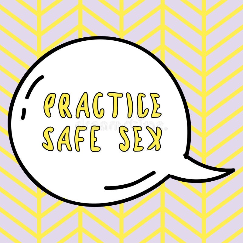 Practice Safe Sex Information Sign Stock Illustrations 12 Practice