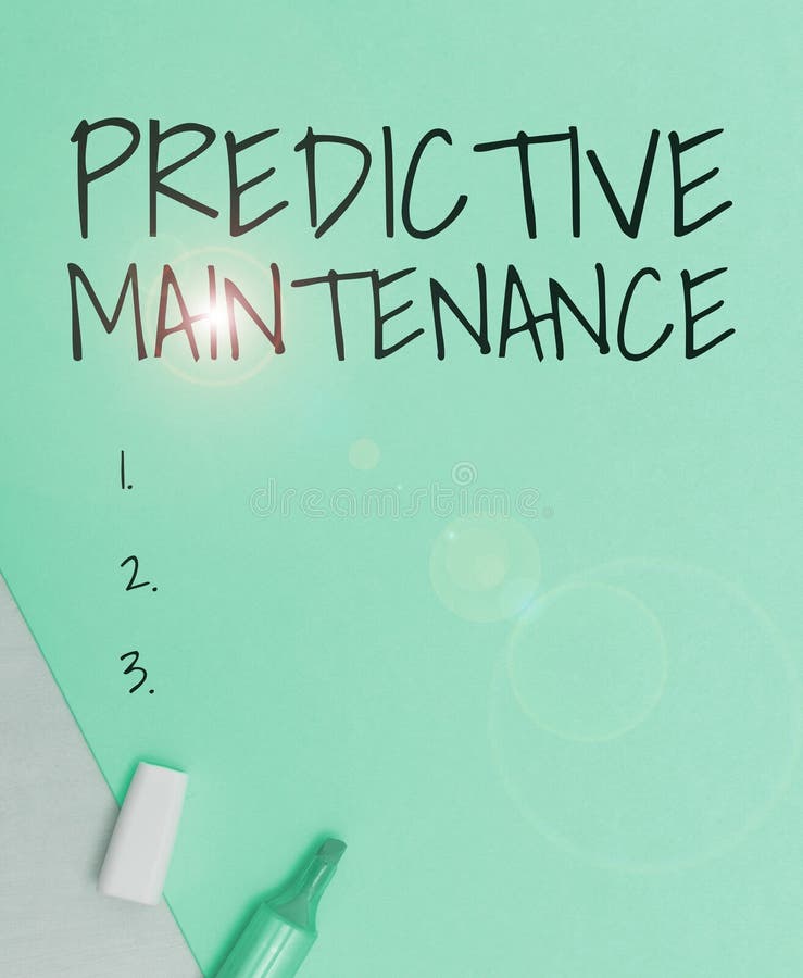 Text Showing Inspiration Predictive Maintenance. Conceptual Photo ...