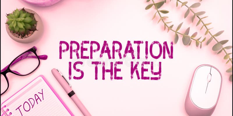 Text Caption Presenting Preparation is the Key. Business Showcase ...