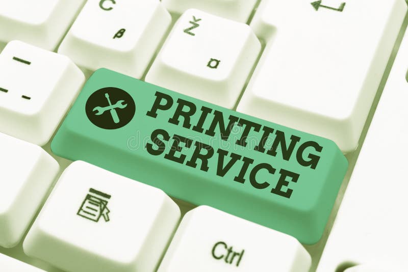 Text Caption Presenting Printing Service. Business Overview Program ...