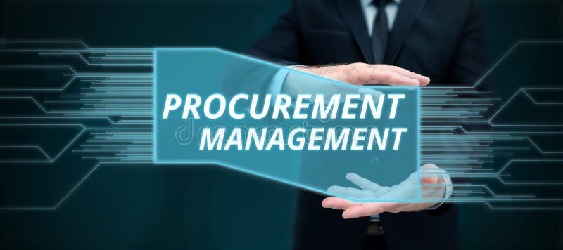 Text Caption Presenting Procurement Management. Concept Meaning Buying ...