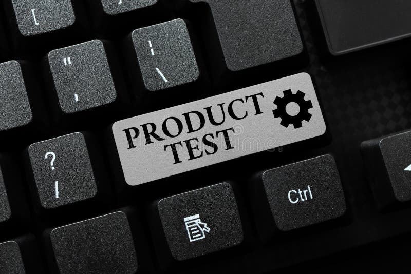 Text Caption Presenting Product Test. Internet Concept Process of ...