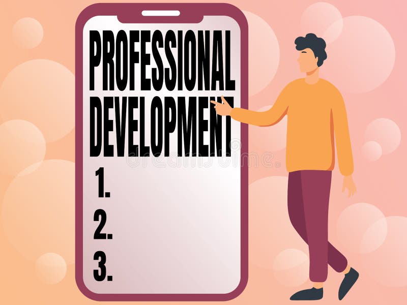 Text Showing Inspiration Professional Development. Word Written on ...