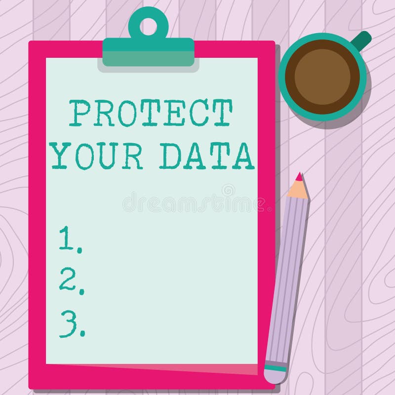 Text Caption Presenting Protect Your Data. Business Overview Cyber ...