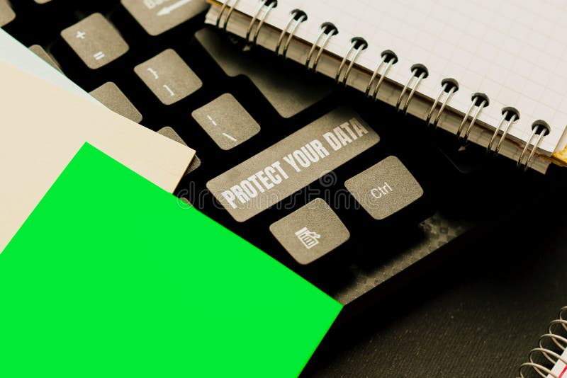 Text Caption Presenting Protect Your Data. Business Showcase Cyber ...