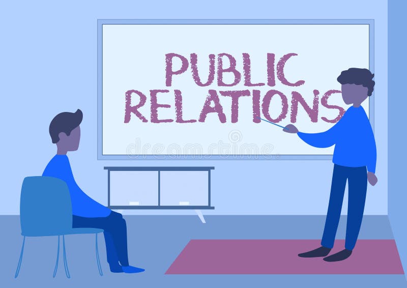 Text Caption Presenting Public Relations. Business Approach Practice ...