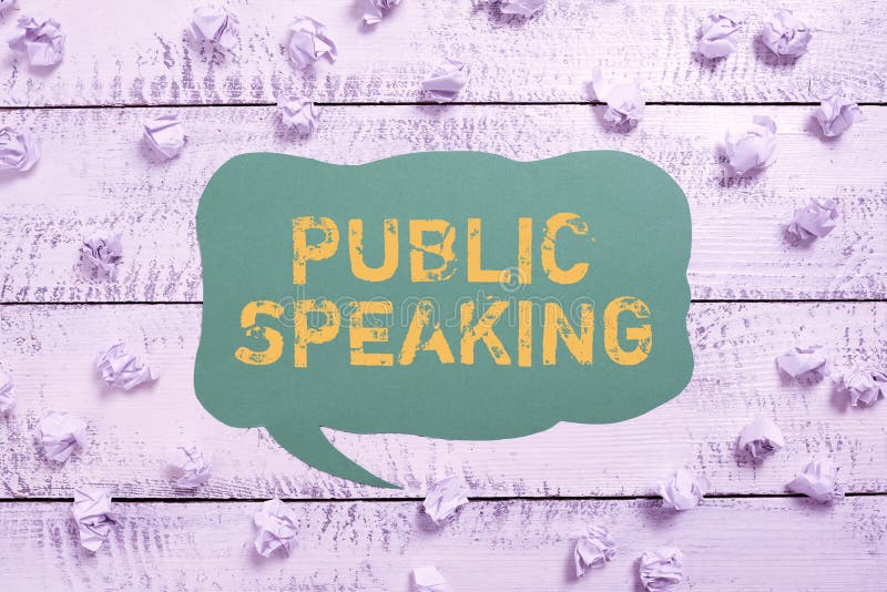 Text Caption Presenting Public Speaking Talking People Stage in Subject ...