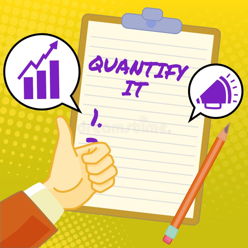 Text Caption Presenting Quantify it. Internet Concept Measure the Size ...