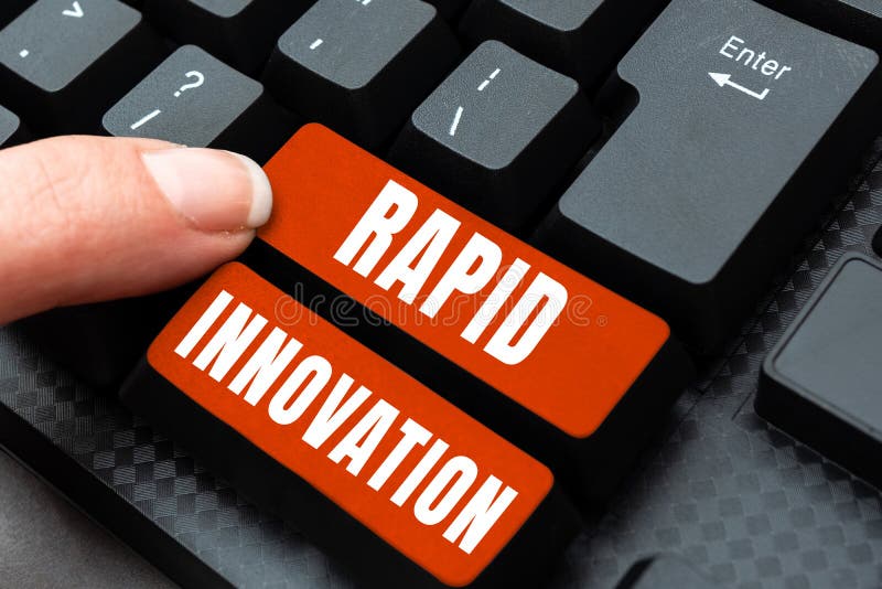 Text Caption Presenting Rapid Innovation. Concept Meaning ...