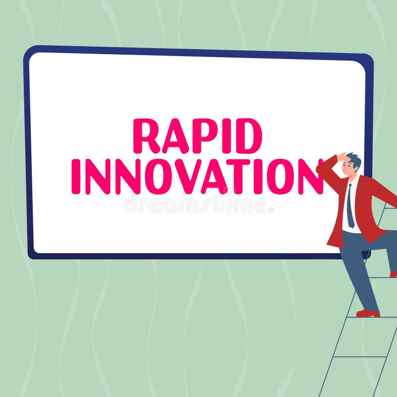 Text Caption Presenting Rapid Innovation. Concept Meaning ...