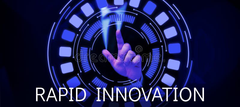 Text Caption Presenting Rapid Innovation. Concept Meaning ...