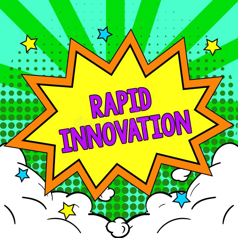 Text Caption Presenting Rapid Innovation. Concept Meaning ...
