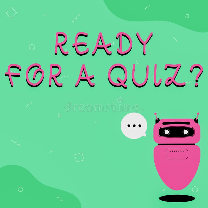 Conceptual Display Ready for a Quiz Question. Internet Concept Taking ...