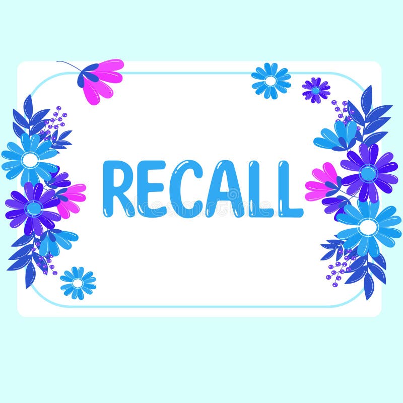 Text Caption Presenting Recall. Business Showcase Bring Fact Event or ...