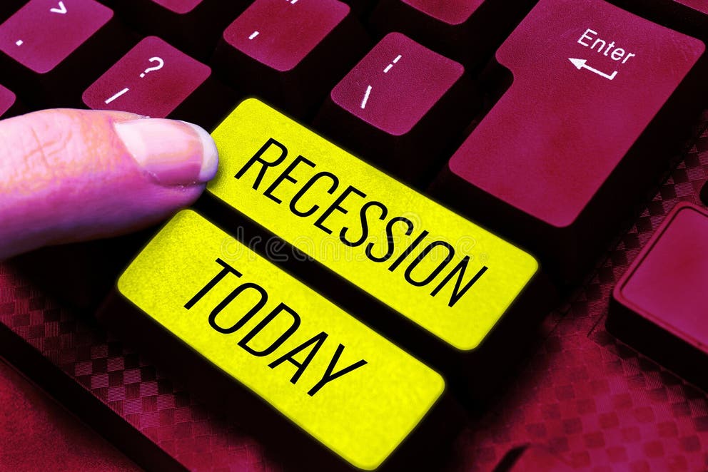 Handwriting Text Recession. Business Showcase the Process of Progressive Decrease in Growing ...