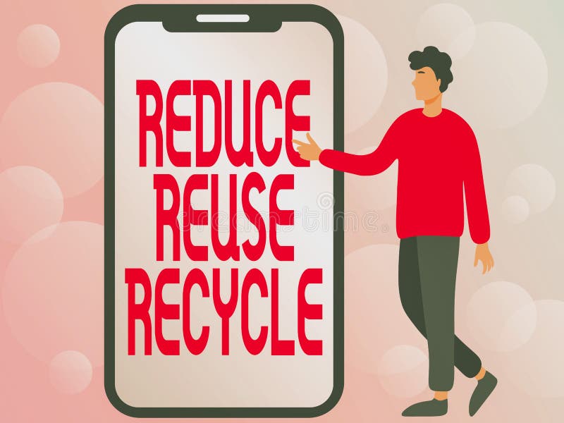 Writing Displaying Text Reduce Reuse Recycle. Business Concept ...