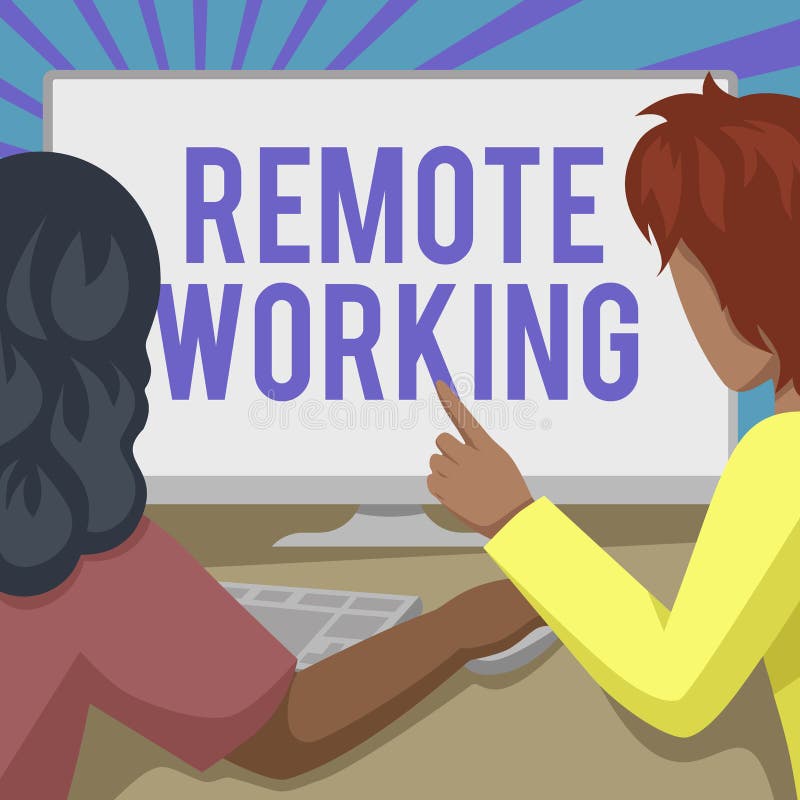 Remote Professionals Stock Illustrations – 244 Remote Professionals ...