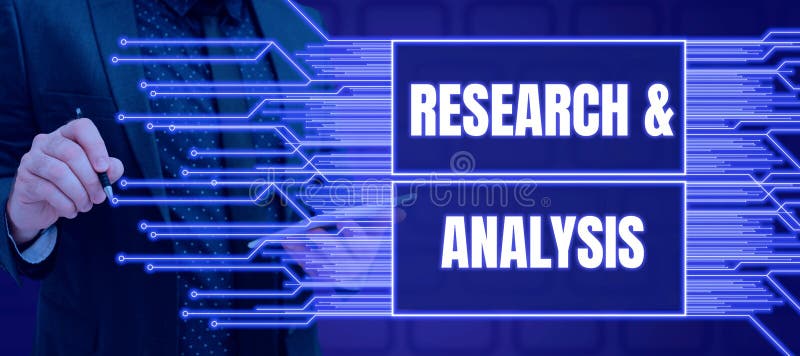 Text Caption Presenting Research and Analysis. Business Concept ...