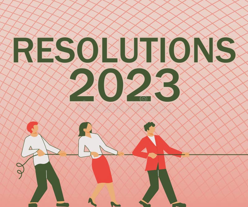 Text Caption Presenting Resolutions 2023list of Things Wishes To Be ...