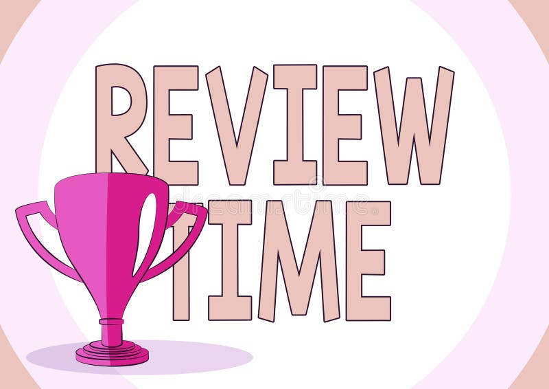 Text Caption Presenting Review Time. Internet Concept To Think or Talk ...