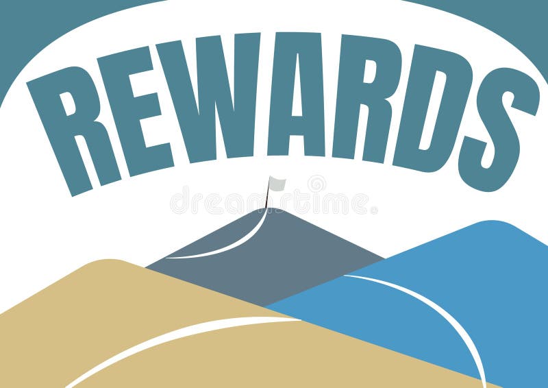 Text Showing Inspiration Rewards. Business Concept Given in Recognition ...