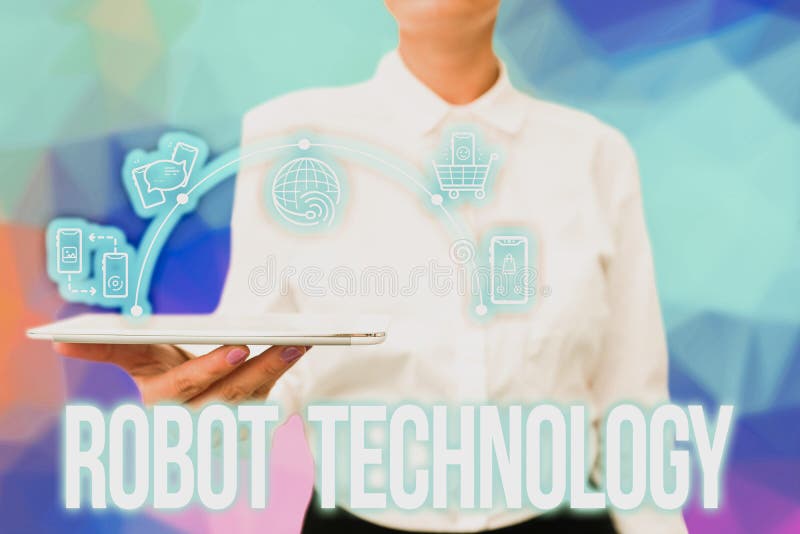 Inspiration Showing Sign Robot Technology. Business Concept Develop ...