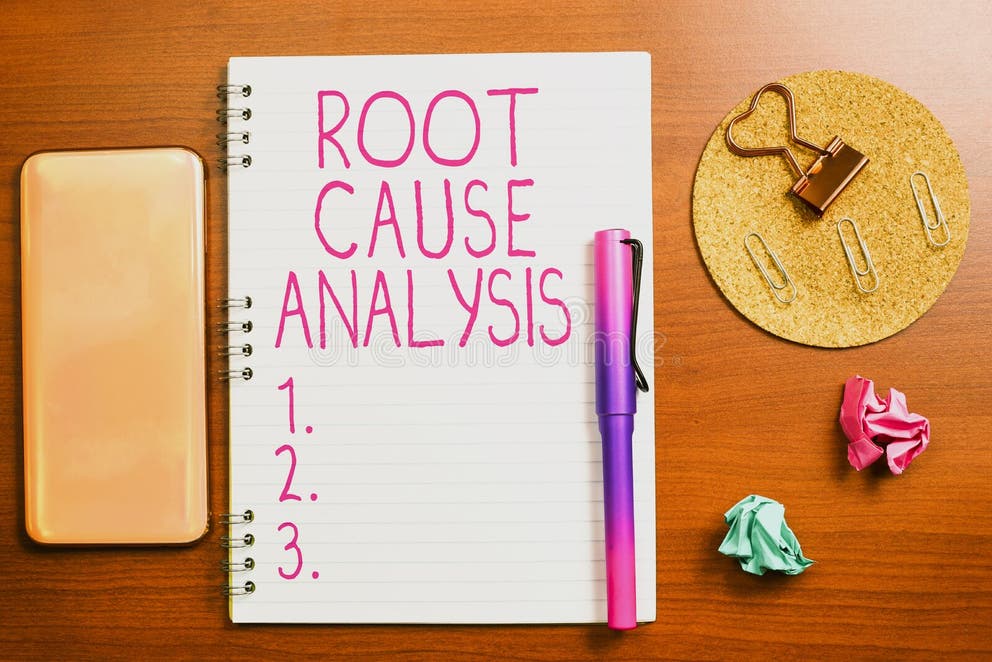 Text Caption Presenting Root Cause Analysis. Conceptual Photo Method of Problem Solving Identify ...
