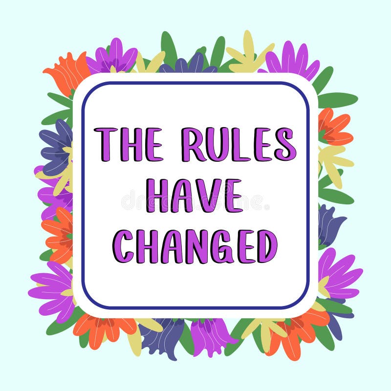 Rules Have Changed Stock Illustrations – 61 Rules Have Changed Stock ...