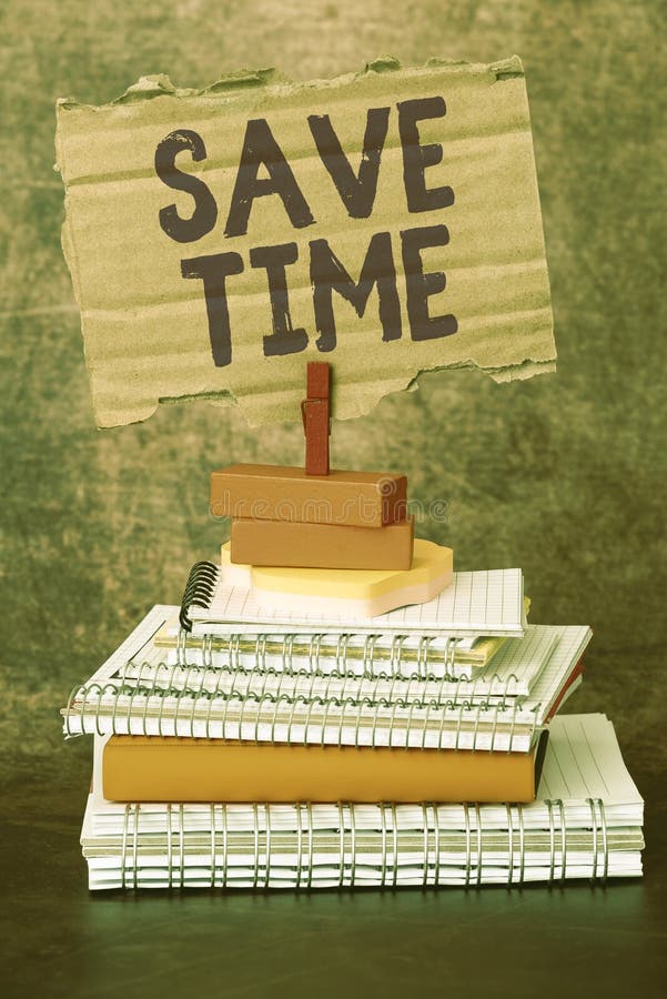Text Caption Presenting Save Time. Word Written on To Do Something More ...
