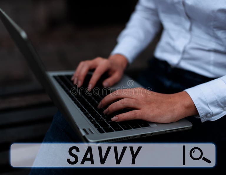 Inspiration Showing Sign Savvy. Internet Concept Having Perception ...