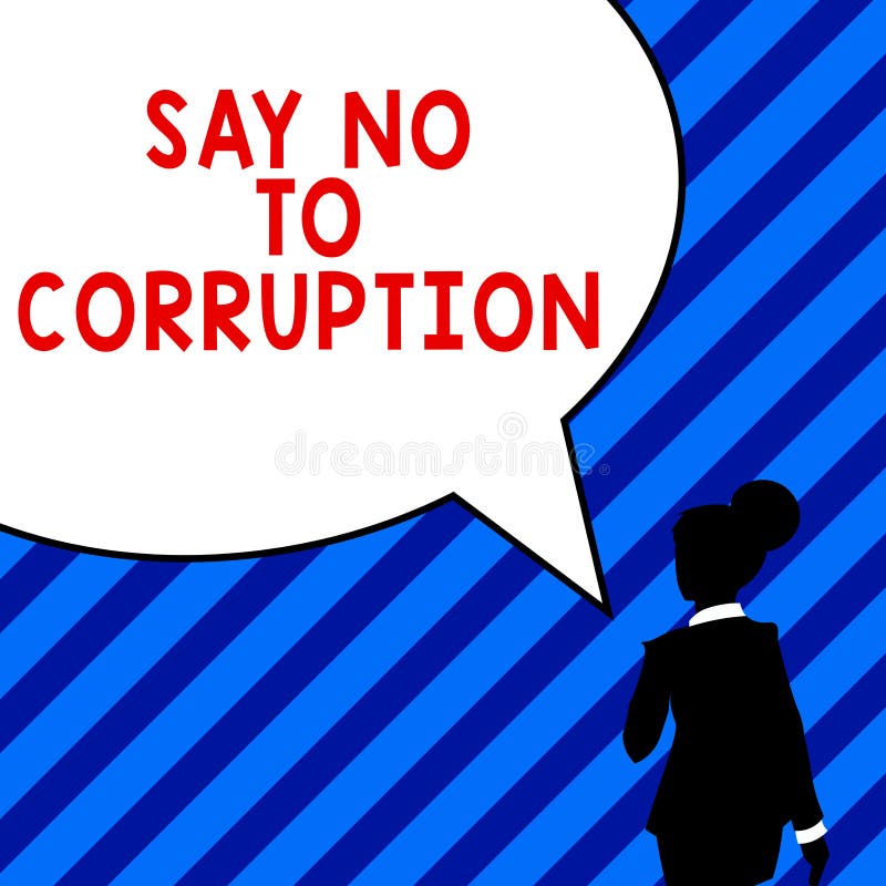 Say No To Corruption Stock Illustrations – 91 Say No To Corruption ...