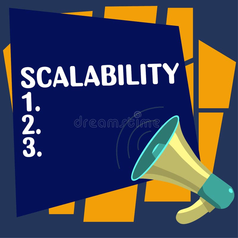Text Caption Presenting Scalability Conceptual Photo Capable Of Being Easily Expanded Or