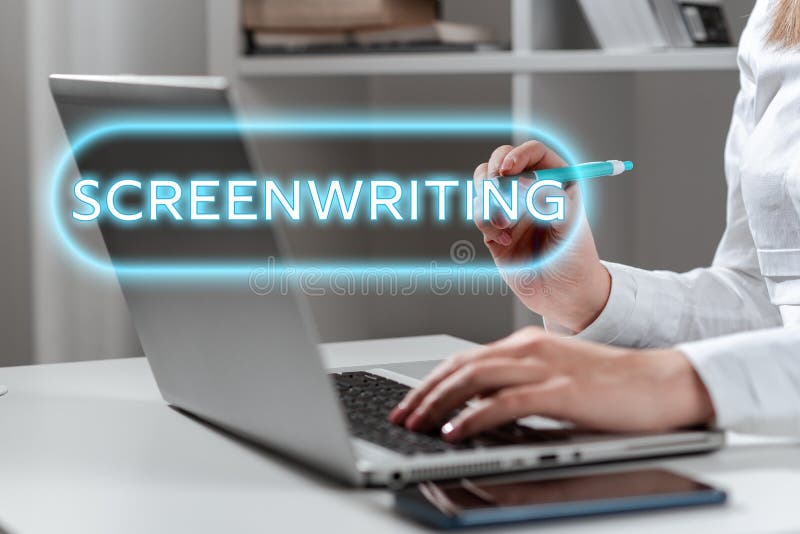 Text Caption Presenting Screenwriting. Business Approach the Art and ...