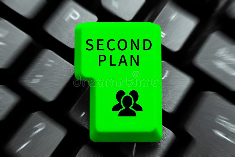 Text Caption Presenting Second Plan. Business Concept Next Set of ...