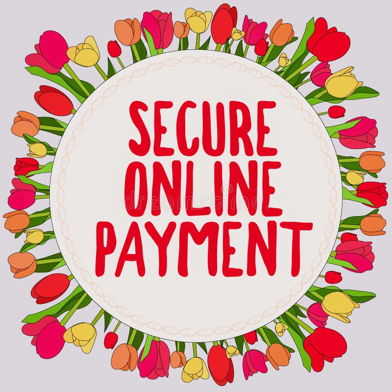 Text Caption Presenting Secure Online Payment. Business Idea Safe ...