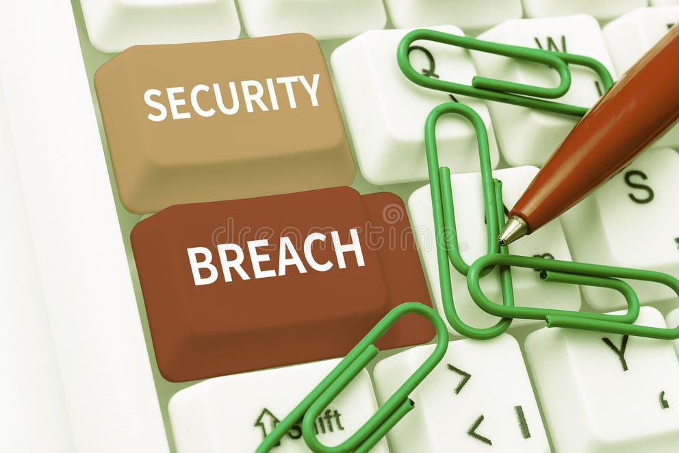 Text Caption Presenting Security Breach. Word for Unauthorized Access ...