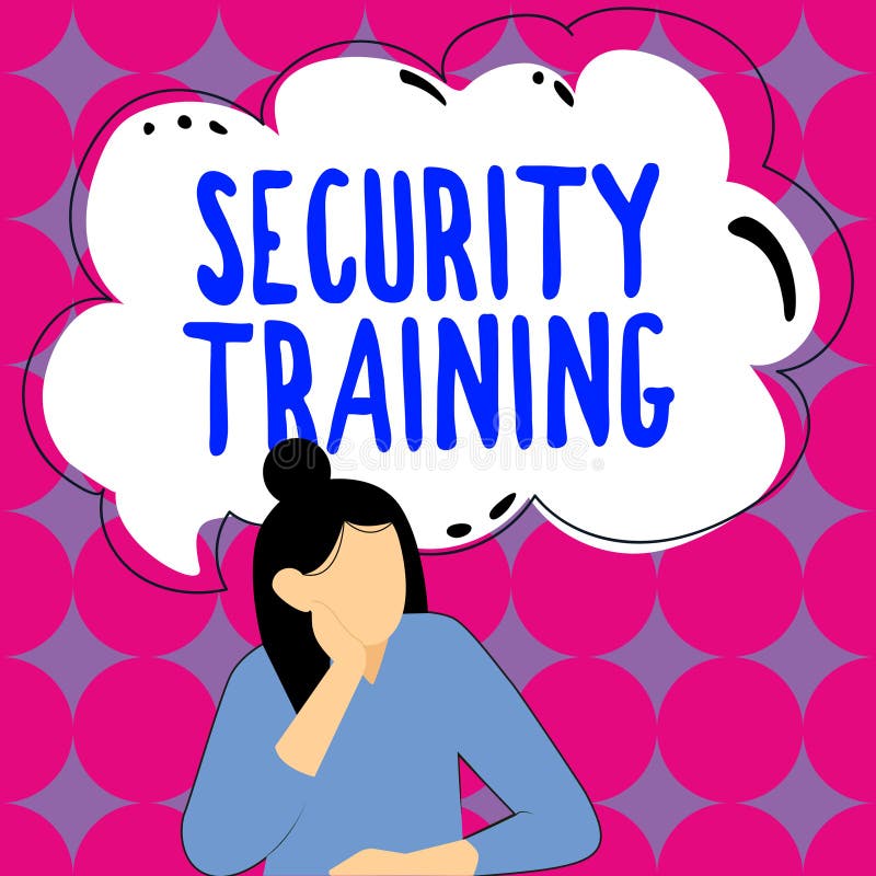 Hand Writing Sign Security Training. Business Overview Providing ...