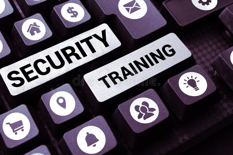 Text Caption Presenting Security Training. Concept Meaning Providing ...