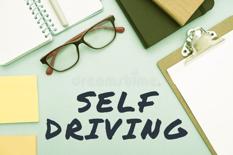 Text Showing Inspiration Self Driving. Concept Meaning Autonomous ...