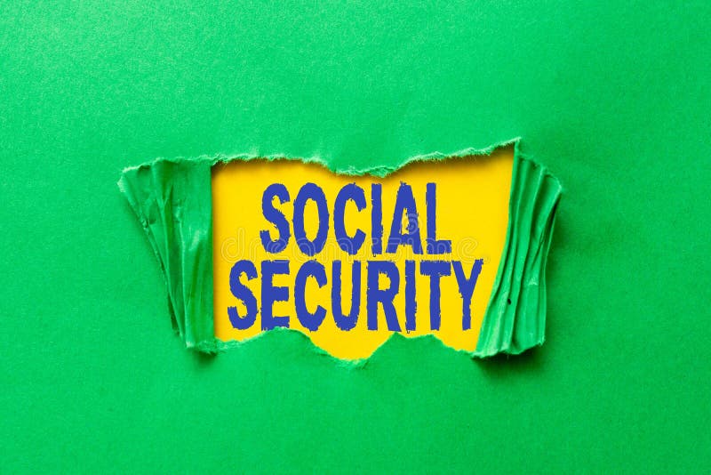 Text Caption Presenting Social Security. Internet Concept Government ...